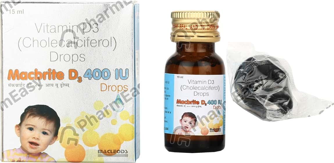 Macbrite D3 400 IU/ML Oral Drop (15): Uses, Side Effects, Price & Dosage | PharmEasy