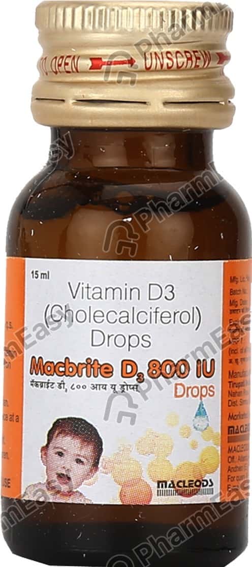 Macbrite D3 800 IU/ML Oral Drop (15): Uses, Side Effects, Price ...