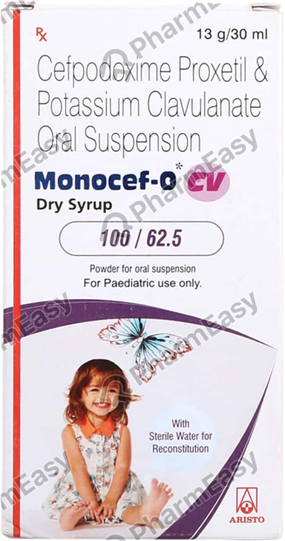 Monocef O Cv 100/62.5mg Bottle Of 30ml Dry Suspension: Uses, Side ...