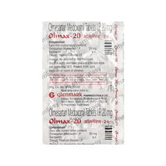 Buy Olmax 20 MG Tablet (15) Online at Flat 18% OFF* | PharmEasy