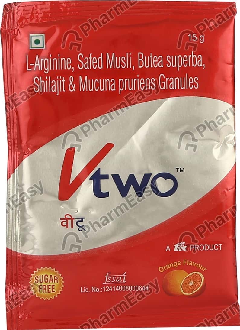 Buy Vtwo Orange Flavour Sugar Free Sachet Of 15gm Granules Online ...