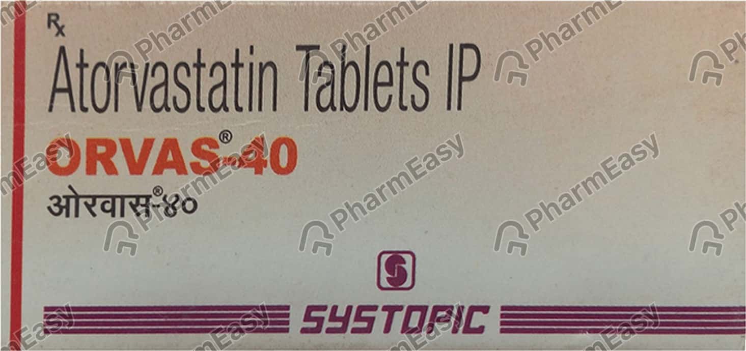Orvas 40 MG Tablet (10): Uses, Side Effects, Price & Dosage | PharmEasy