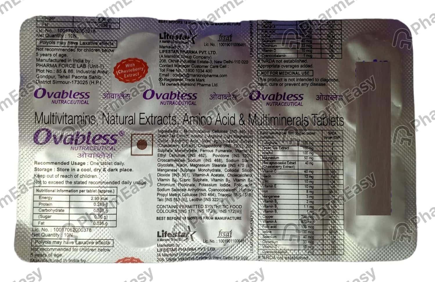 Ovabless Tablet: Uses, Side-effects, Price, Dosage & More Info - PharmEasy
