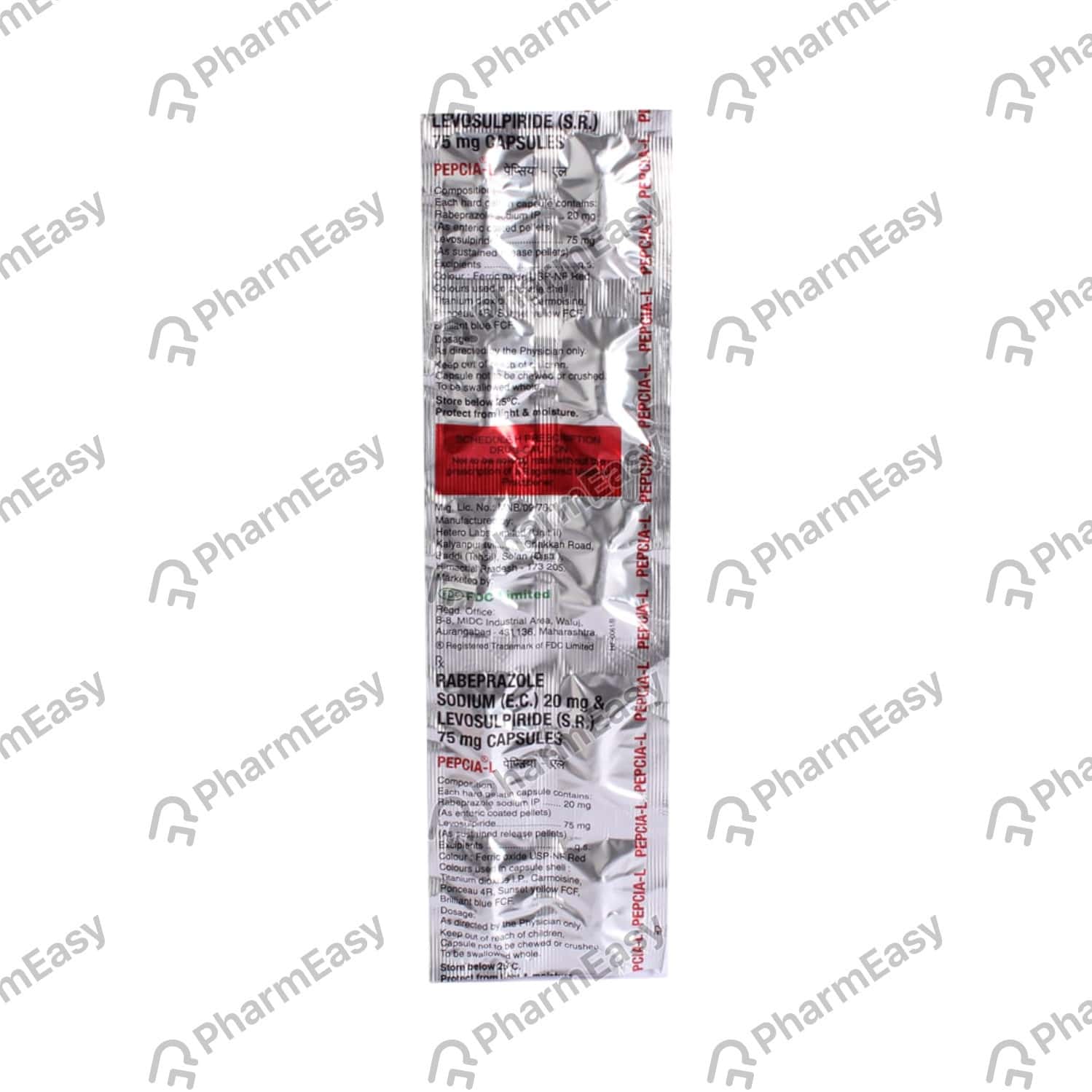 Pepcia L Strip Of 10 Capsules: Uses, Side Effects, Price & Dosage ...