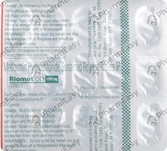 Riomet Od 1 G Tablet (15): Uses, Side Effects, Price & Dosage | PharmEasy