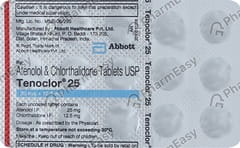 Buy Tenoclor 25mg Strip Of 15 Tablets Online & Save Up to 24% at PharmEasy