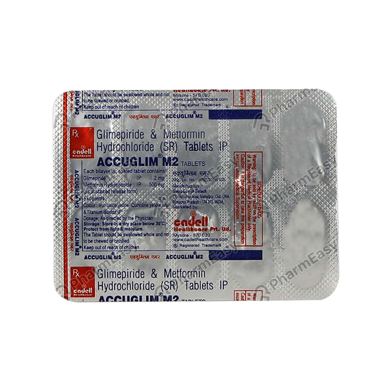 Accuglim M 2mg Tablet - Uses, Side Effects, Dosage, Composition & Price ...