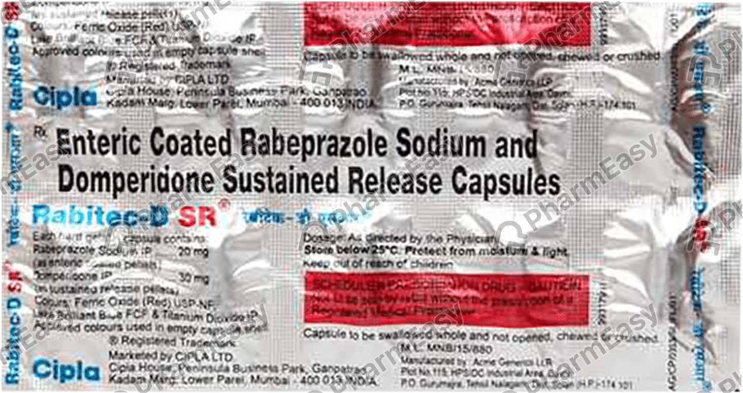Rabitek Dsr Capsule: Uses, Side Effects, Price & Dosage | PharmEasy