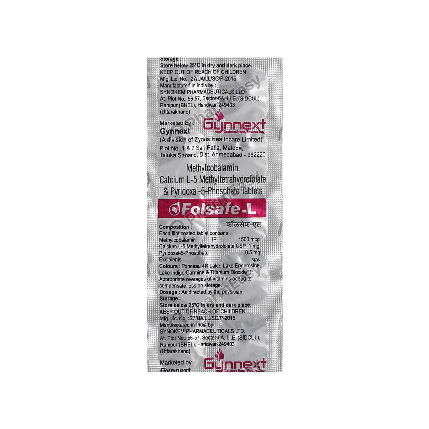 Folsafe L Strip Of 10 Tablets: Uses, Side Effects, Price & Dosage ...