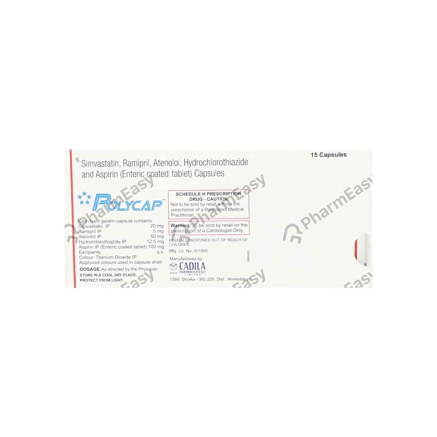 Buy Polycap Cap 15`S Online at flat 15% off | PharmEasy