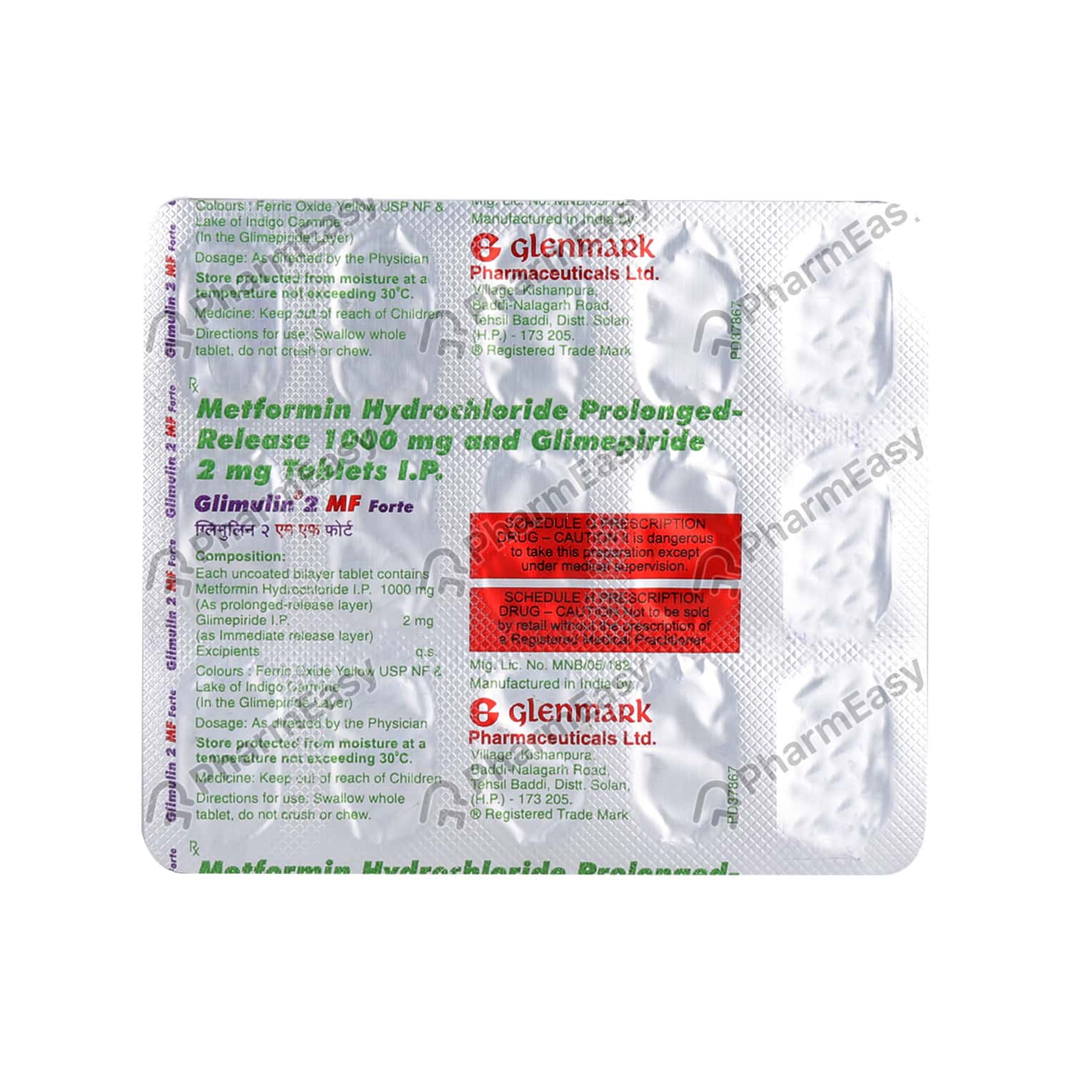 Glimulin 2mf Forte Tab 15`S - Uses, Side Effects, Dosage, Composition ...
