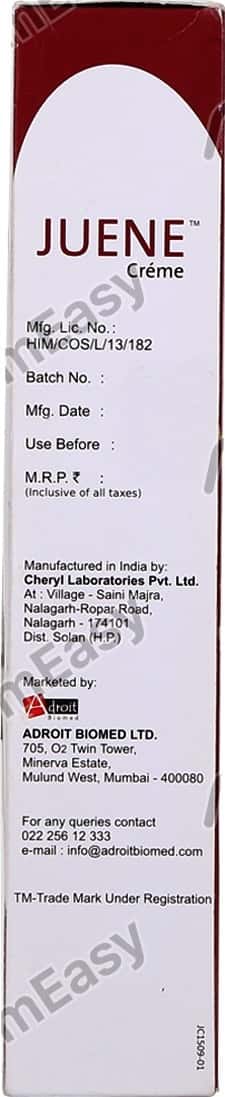 Buy JUENE TUBE OF 60GM CREAM Online & Get Upto 60% OFF at PharmEasy