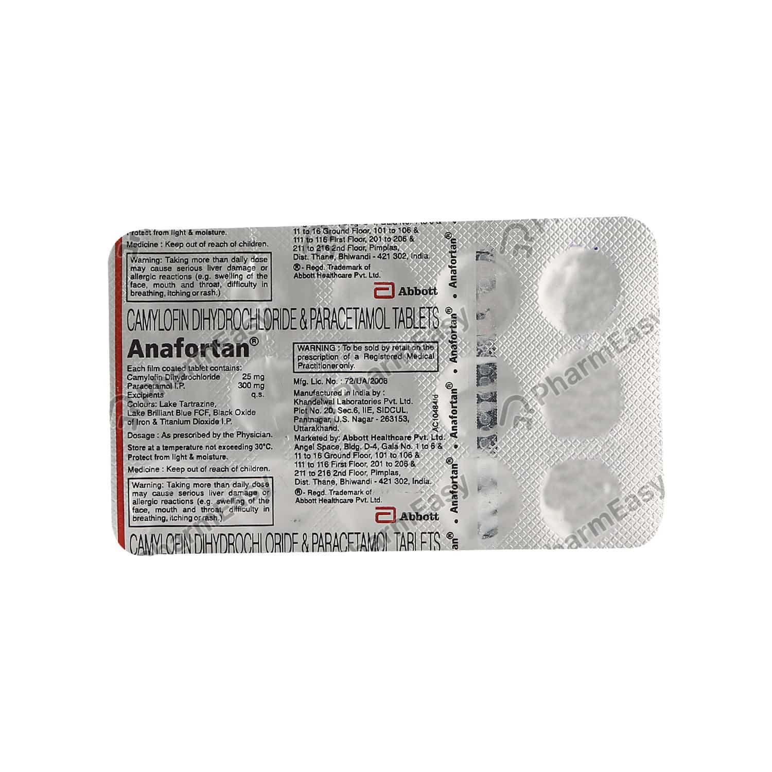 Buy Anafortan Strip Of 15 Tablets Online at Flat 18% OFF* | PharmEasy
