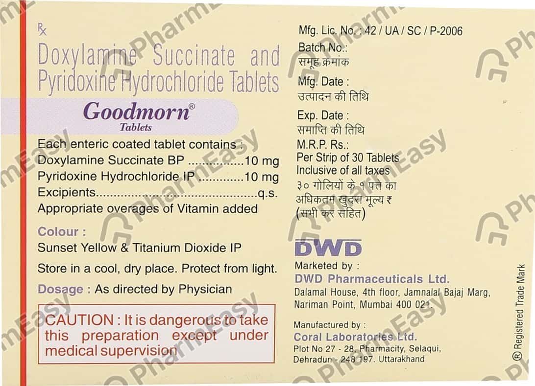 Goodmorn Strip Of 30 Tablets: Uses, Side Effects, Price & Dosage ...