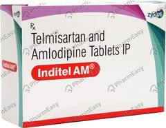 Inditel Am 40mg Strip Of 15 Tablets: Uses, Side Effects, Price & Dosage ...