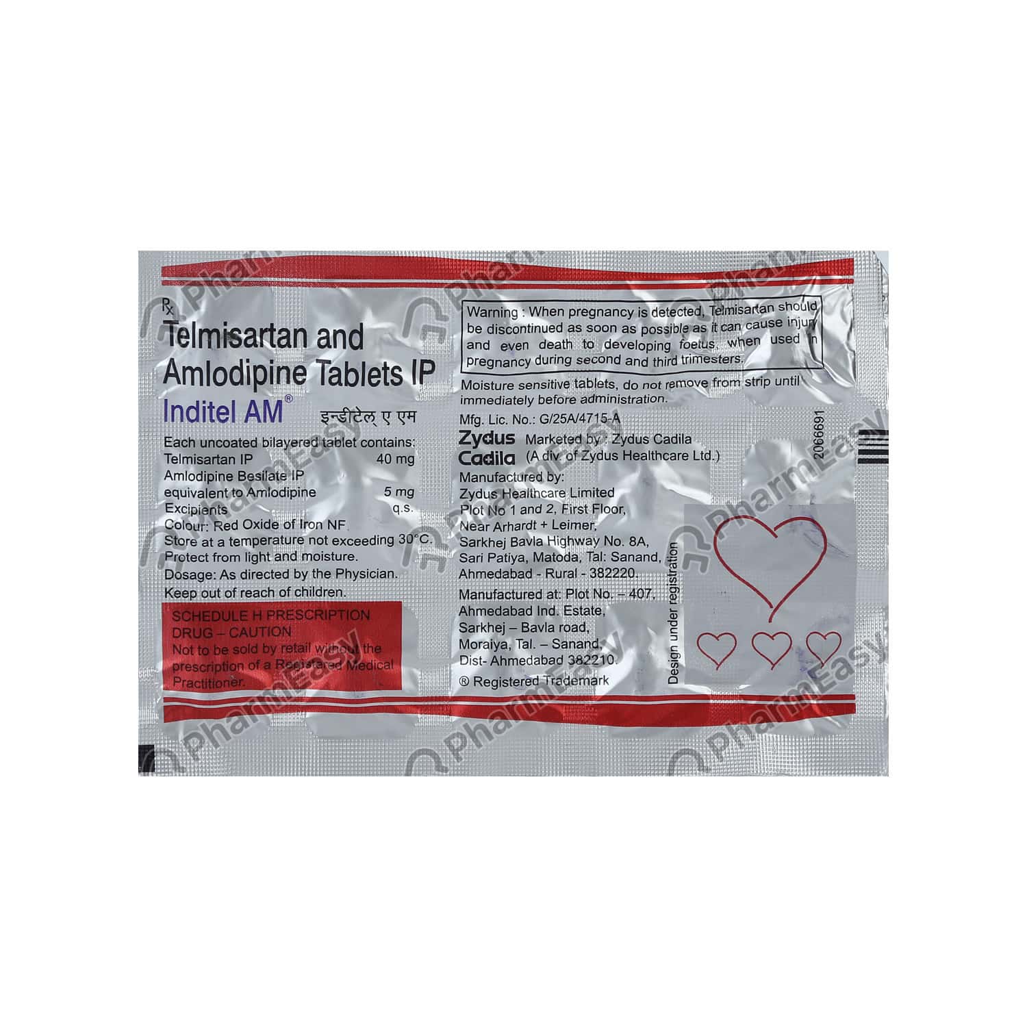 Buy Inditel Am 40mg Strip Of 15 Tablets Online at Flat 18% OFF* | PharmEasy