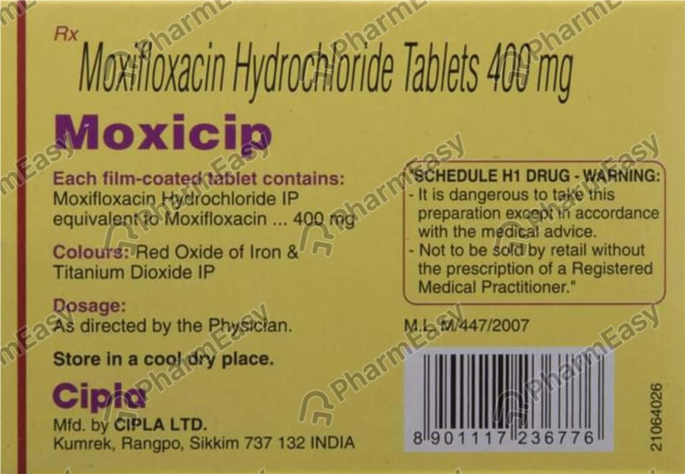 Moxicip 400 MG Tablet (10): Uses, Side Effects, Price & Dosage | PharmEasy