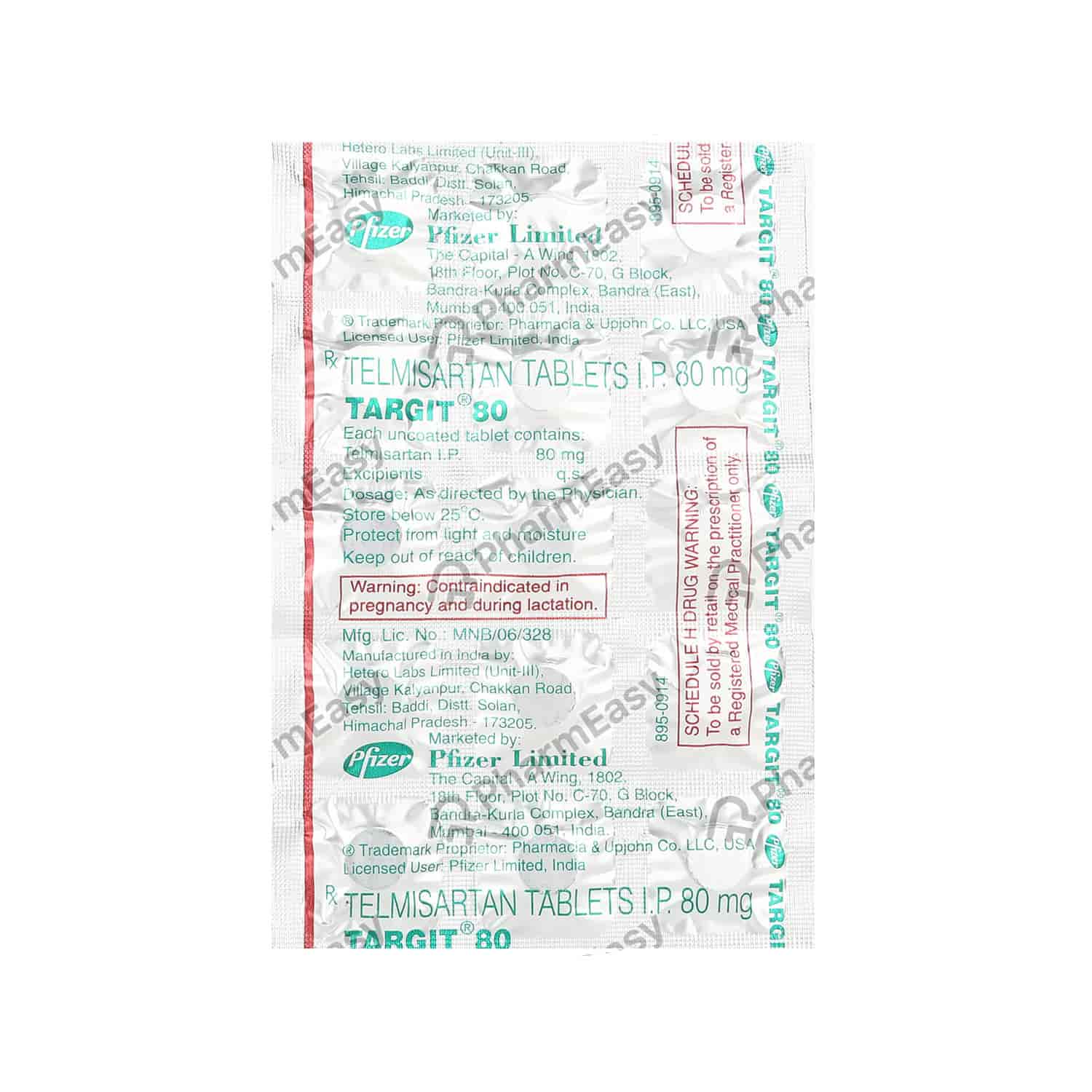 Targit 80mg Tab 15`S - Uses, Side Effects, Dosage, Composition & Price ...