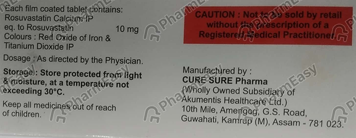 Rosycap 10 MG Tablet (10): Uses, Side Effects, Price & Dosage | PharmEasy