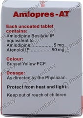 Amlopres At 50mg Bottle Of 30 Tablets: Uses, Side Effects, Price ...