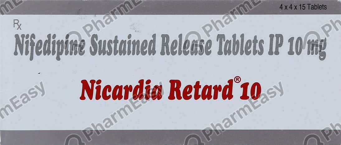 Nicardia Retard 10 MG Tablet (15): Uses, Side Effects, Price & Dosage ...