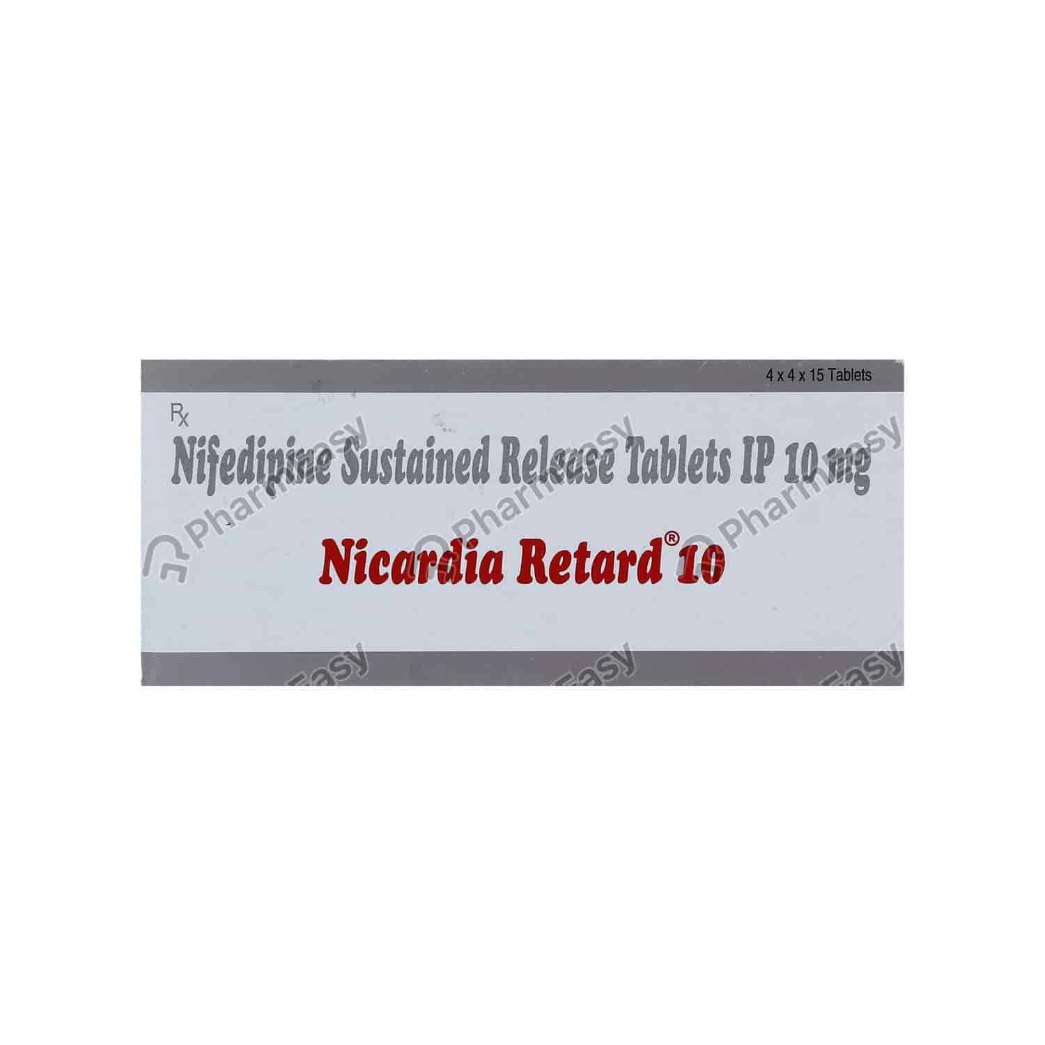 Buy Nicardia Retard 10mg Strip Of 15 Tablets Online at flat 15% off ...