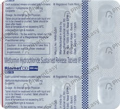 Riomet Od 500 MG Tablet (15): Uses, Side Effects, Price & Dosage ...