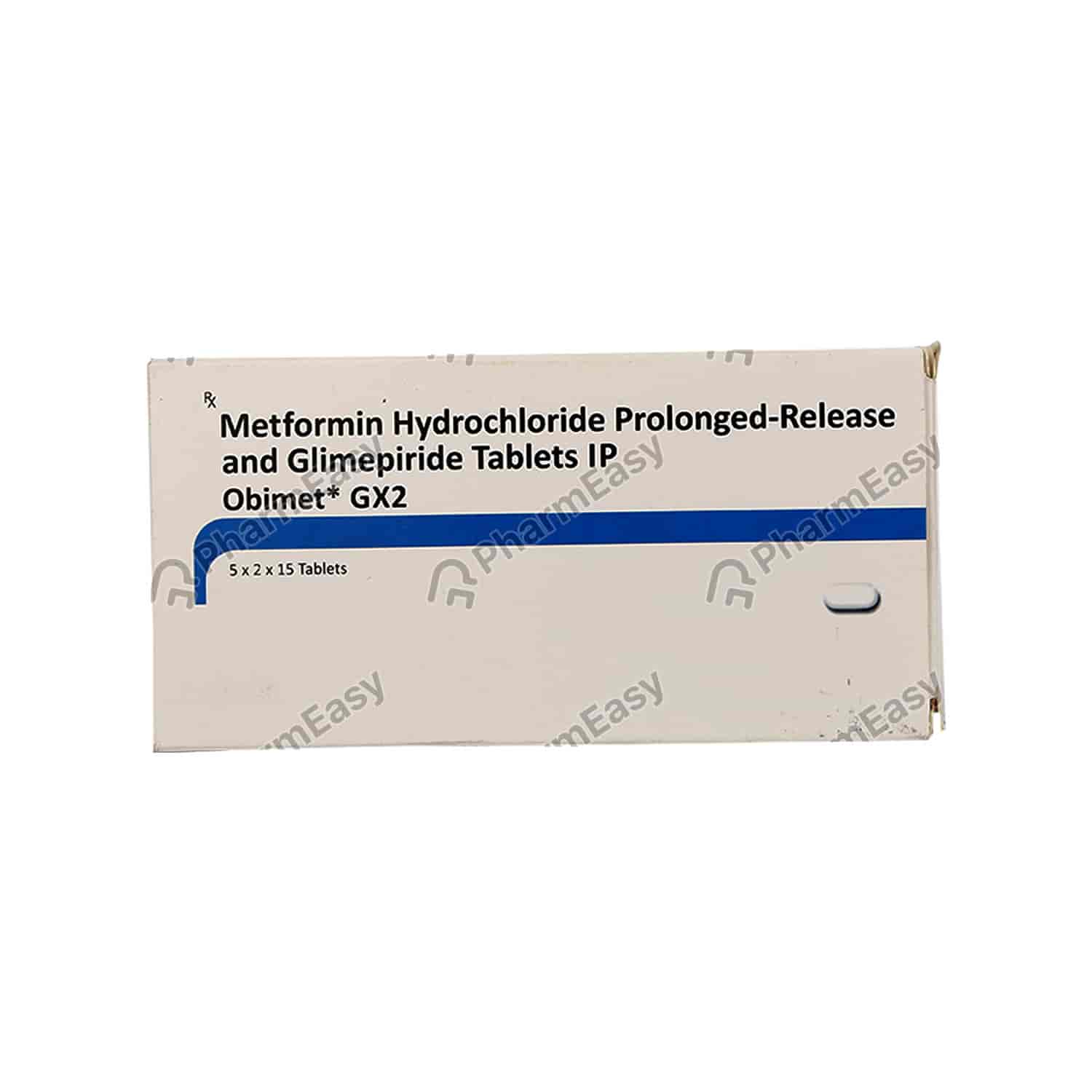 Obimet Gx2 Tab 15`S - Uses, Side Effects, Dosage, Composition & Price ...