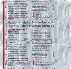 Gluconorm G 1 Tablet: Uses, Side-effects, Price, Dosage & More Info ...