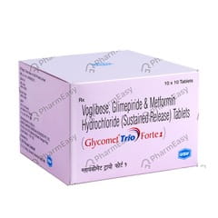 Glycomet Trio Forte 1mg Tablet 10'S - Uses, Side Effects, Dosage ...