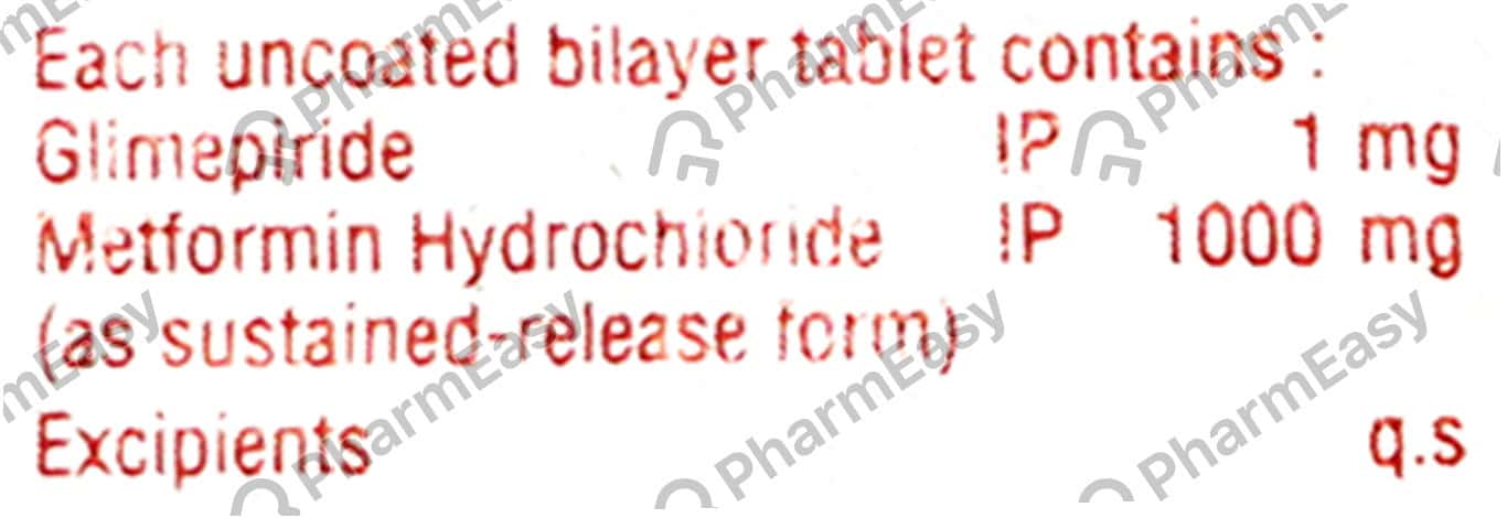 Adglim M1 Forte Strip Of 10 Tablets: Uses, Side Effects, Price & Dosage ...