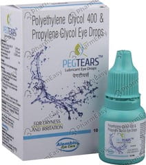 Pegtears Bottle Of 10ml Eye Drops: Uses, Side Effects, Price & Dosage ...