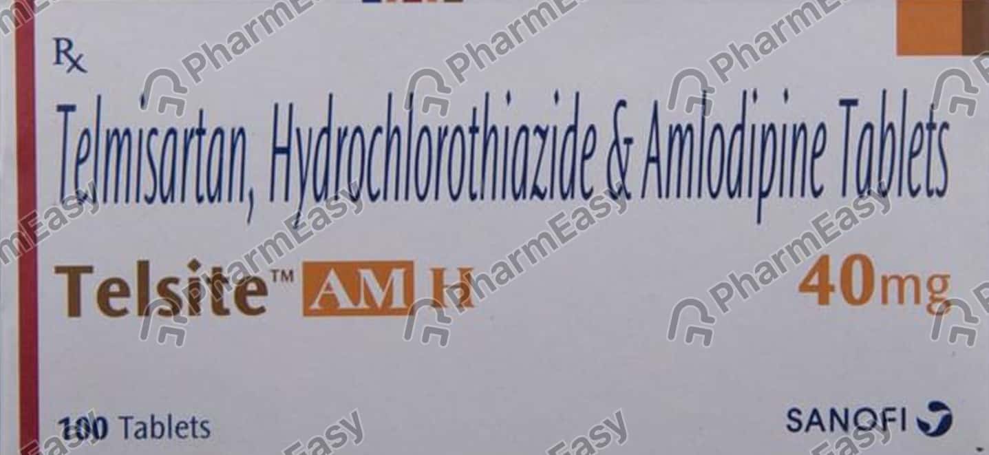 Telsite Am H 40mg Strip Of 10 Tablets: Uses, Side Effects, Price & Dosage | PharmEasy