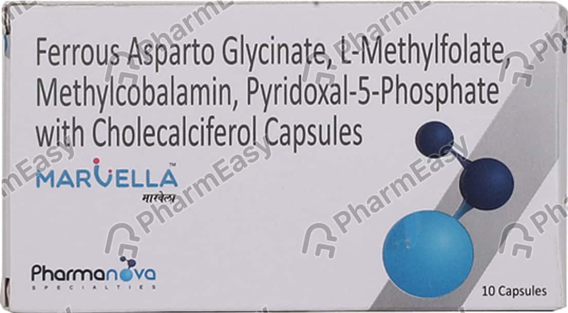 Buy Marvella Strip Of 10 Capsules Online at Flat 15% OFF | PharmEasy