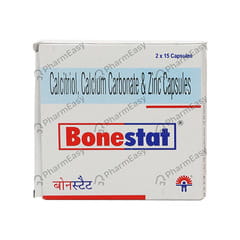Bonestat Strip Of 15 Capsules - Uses, Side Effects, Dosage, Composition ...