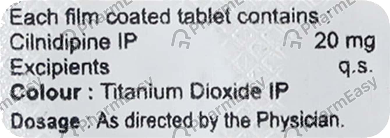 Cilaheart 20 MG Tablet (10): Uses, Side Effects, Price, Dosage ...