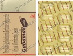 Gabamax Gold Strip Of 10 Capsules: Uses, Side Effects, Price & Dosage ...