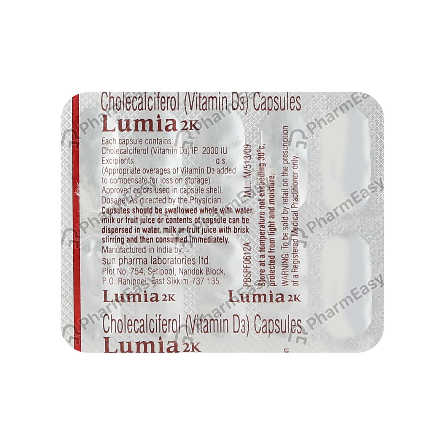 Lumia 2000 IU Capsule (10) - Uses, Side Effects, Dosage, Composition ...