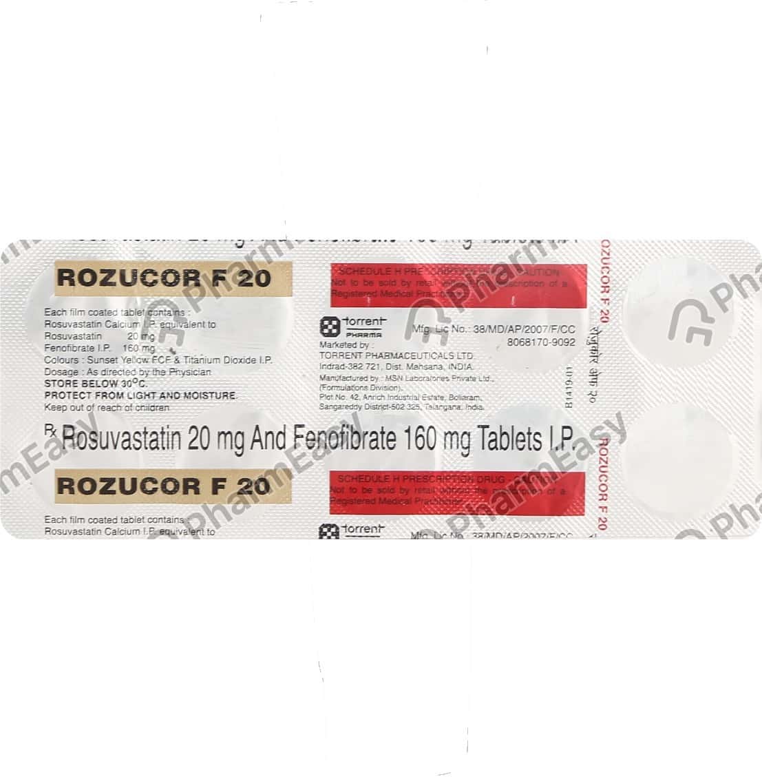 Rozucor F 20mg Tablet: Uses, Side Effects, Price & Dosage | PharmEasy