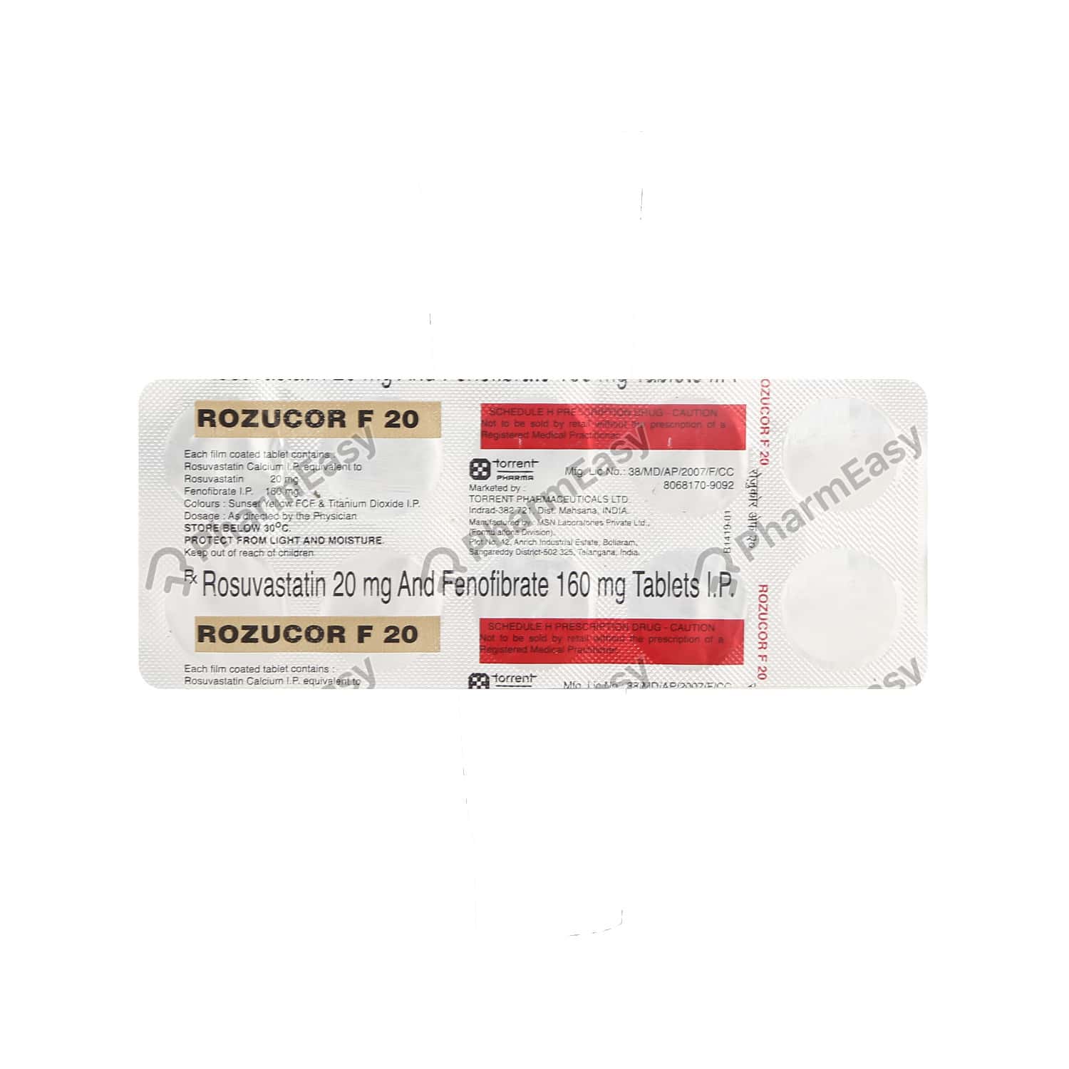 Buy Rozucor F 20mg Tablet Online at Flat 18% OFF* | PharmEasy