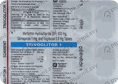 Trivoglitor 1mg Strip Of 10 Tablets: Uses, Side Effects, Price & Dosage ...