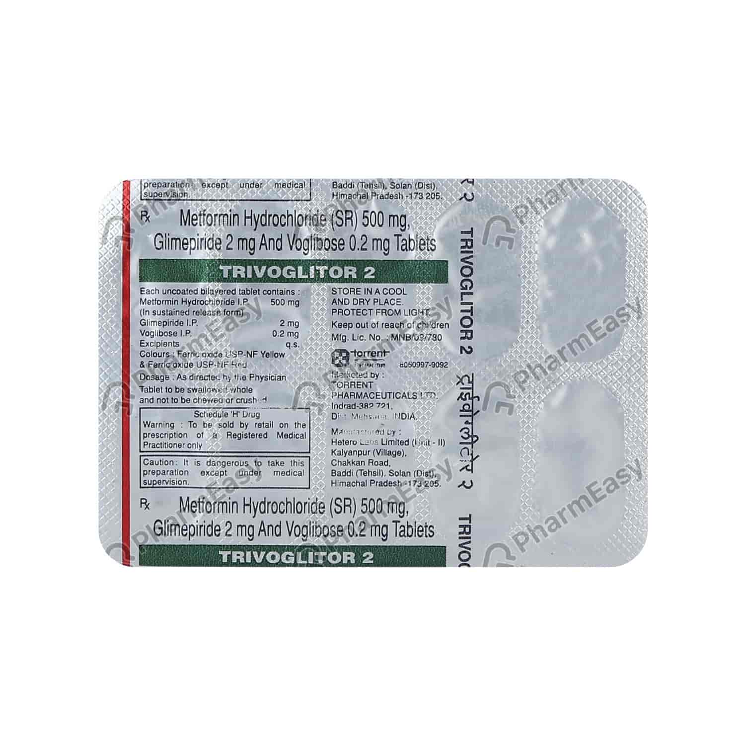 Buy Trivoglitor 2mg Tab Online at Flat 18% OFF* | PharmEasy
