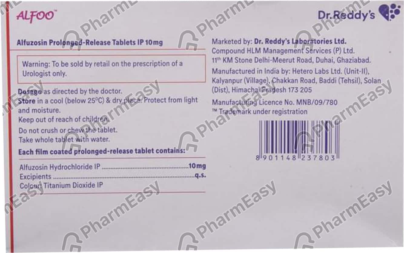Alfoo 10 MG Tablet (30): Uses, Side Effects, Price & Dosage | PharmEasy