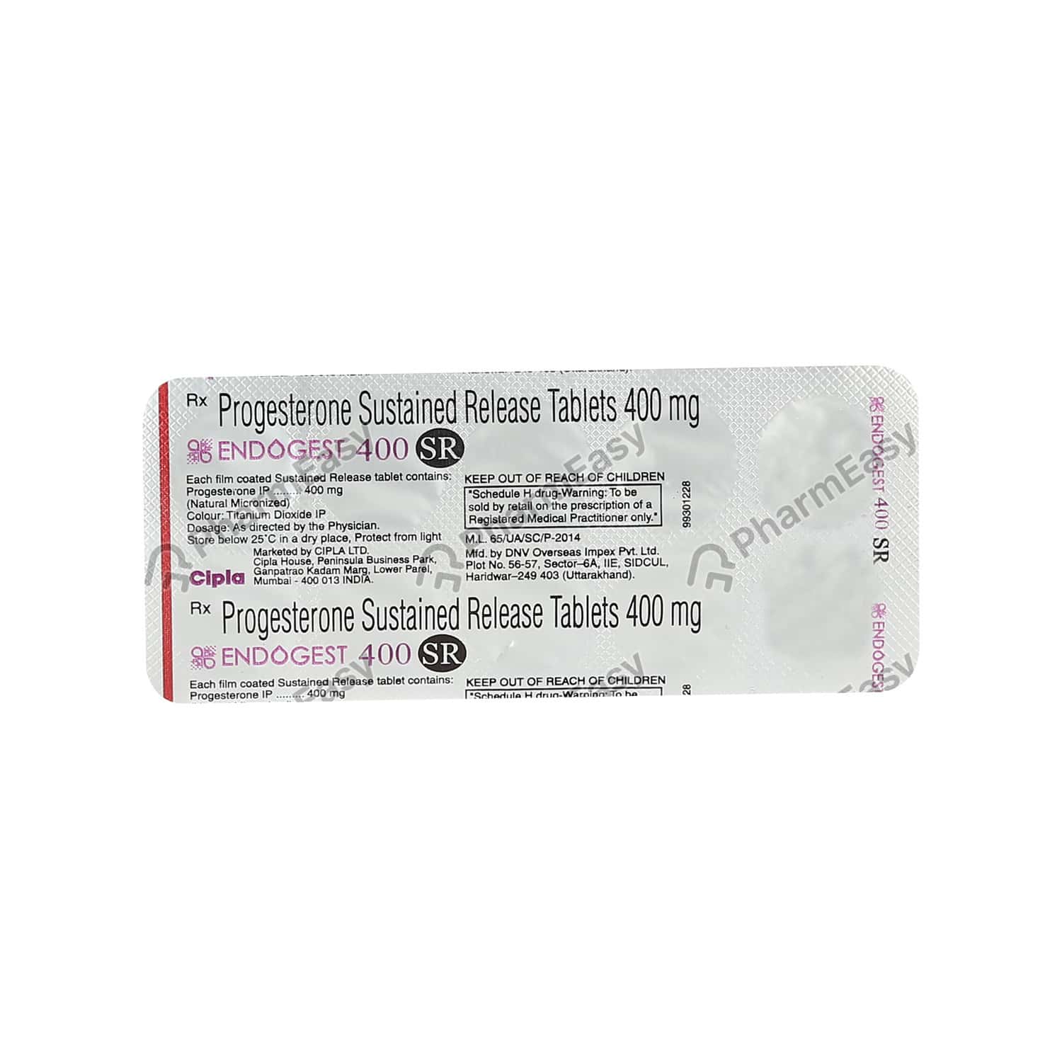 Endogest 400 MG Tablet (10) - Uses, Side Effects, Dosage, Composition ...