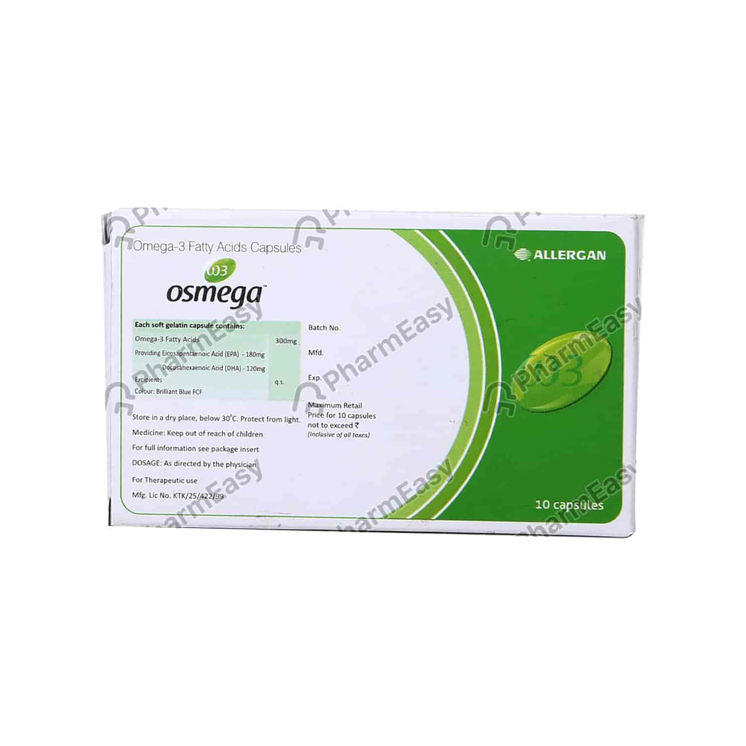 Buy Osmega 300mg Strip Of 10 Capsules Online at Flat 18% OFF* | PharmEasy