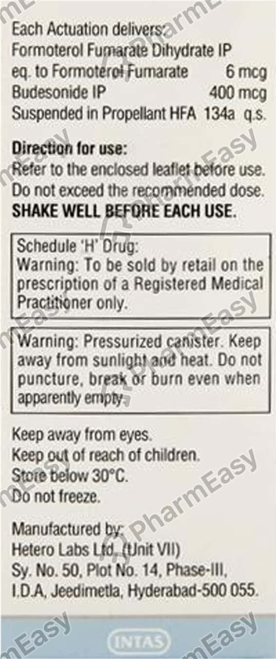 Quikhale Fb 400mcg Box Of 120md Inhaler: Uses, Side Effects, Price ...