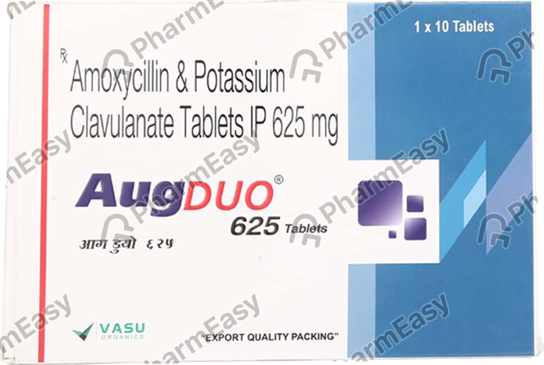 Aug Duo 625mg Tablets: Uses, Side Effects, Price & Dosage | PharmEasy