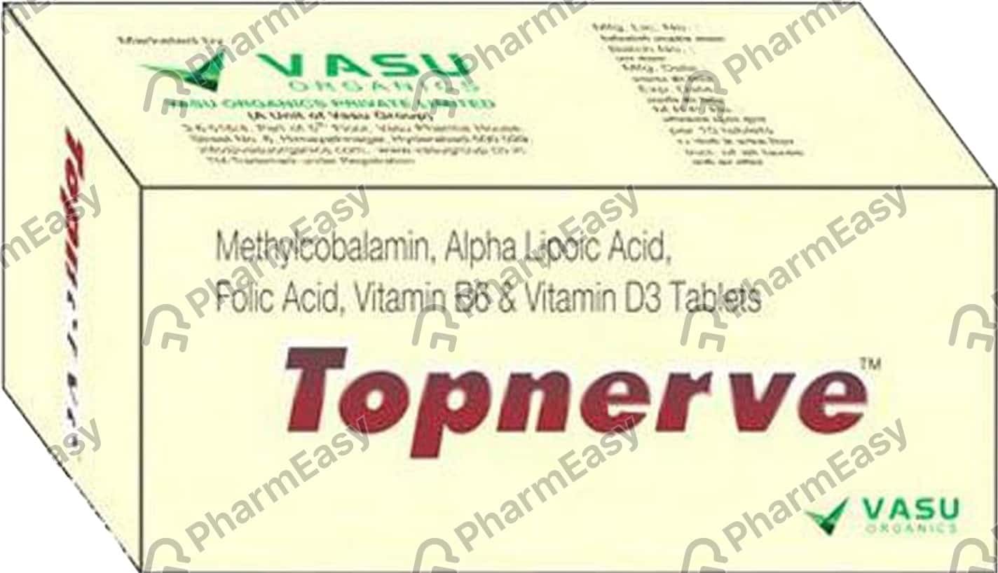 Topnerve Strip Of 10 Tablets: Uses, Side Effects, Price & Dosage ...