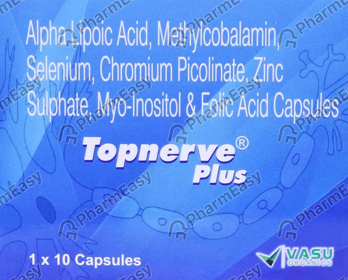 Buy Topnerve Plus Strip Of 10 Capsules Online at Flat 15% OFF | PharmEasy