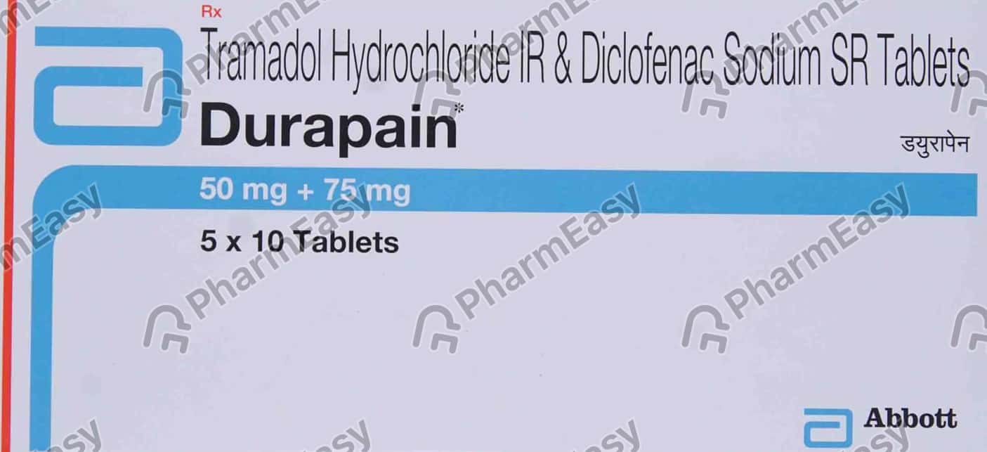 Durapain 50/75mg Strip Of 10 Tablets: Uses, Side Effects, Price ...